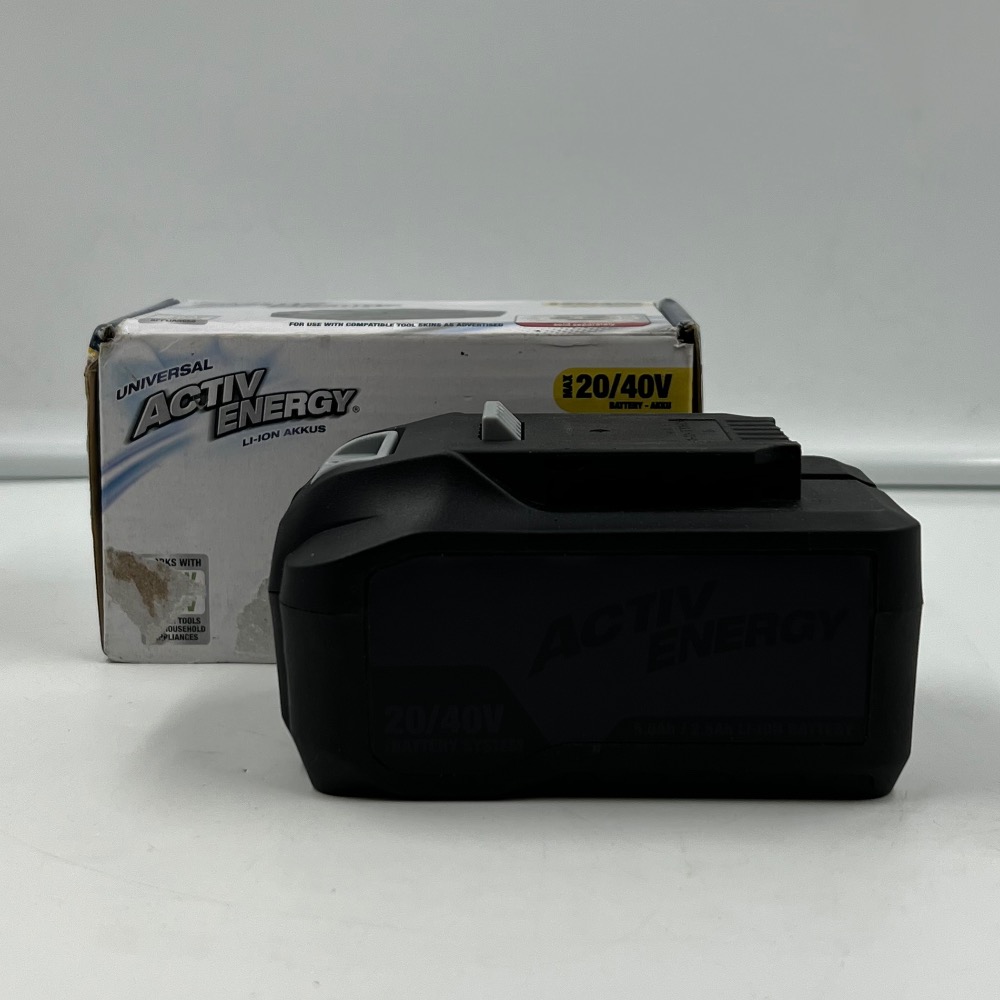 Pre-owned UNIVERSAL ACTIV ENERGY LI-ION AKKUS 20/40V BATTERY 5.0AH / 2 ...